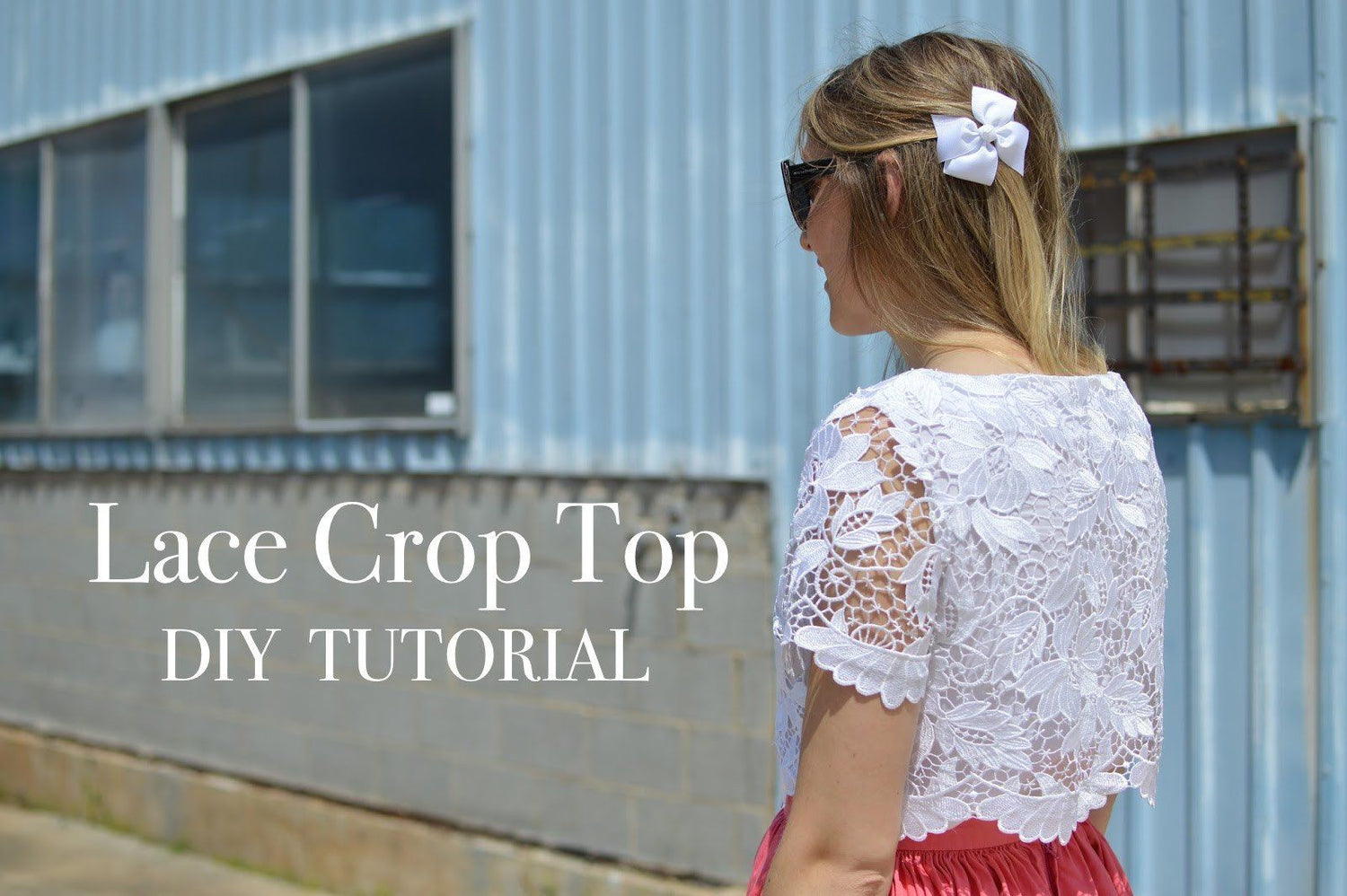 DIY Lace Fabric Crop Top Tutorial