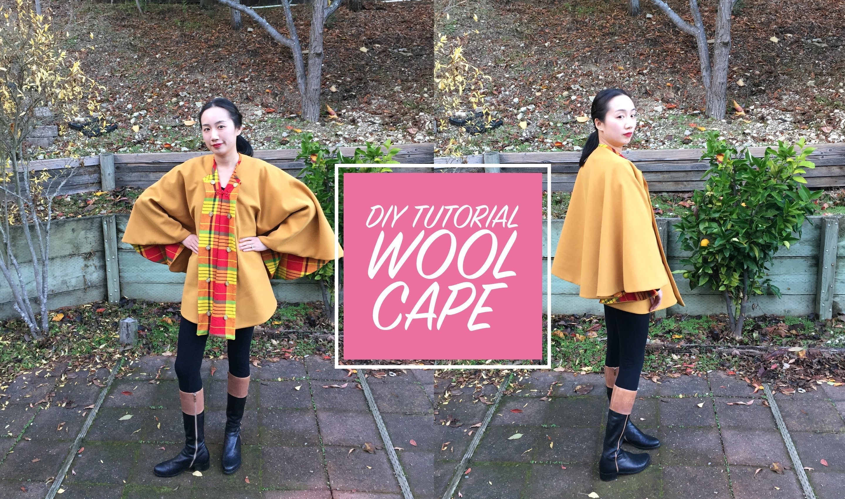 DIY Wool Coating Cape Tutorial