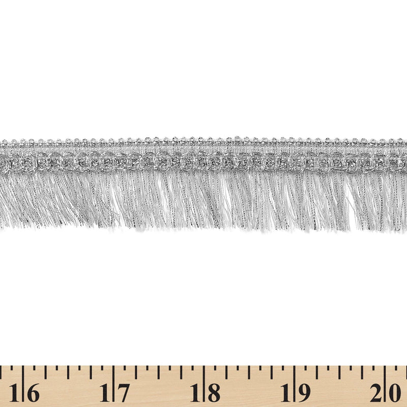 1.25 Inch Metallic Chainette Fringe Trim