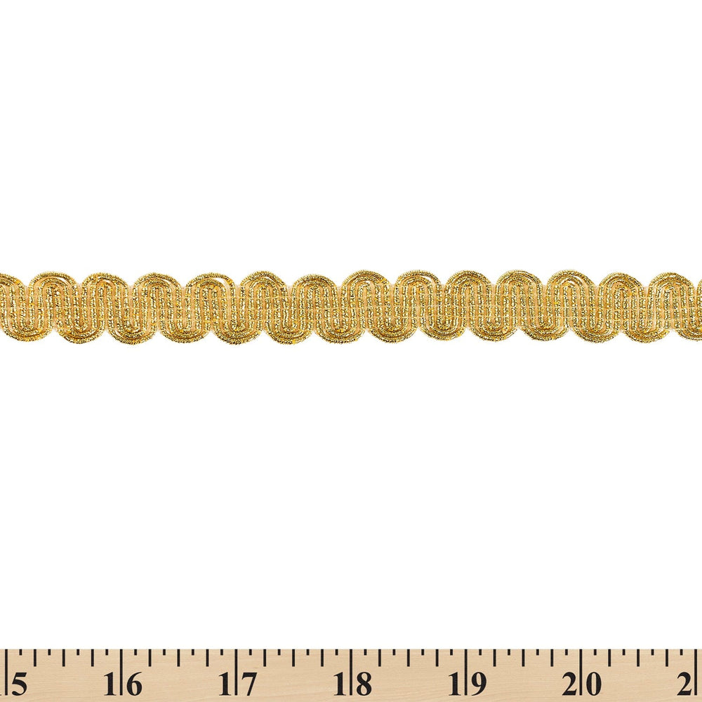 5/8 Inch Metallic Scroll Trim By The Yard