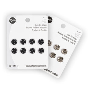 Dritz® Size 1 (10mm) Sew-On Snaps - 8 Pack
