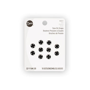 Dritz® Size 2/0 (8mm) Sew-On Snaps - 10 Pack