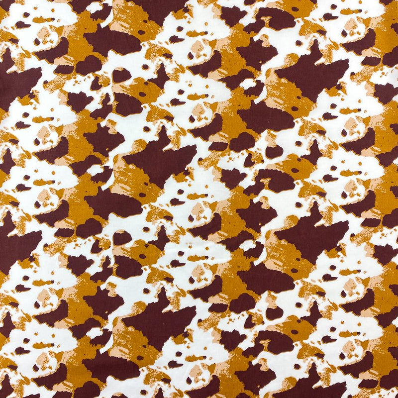 Cow Printed Broadcloth Fabric