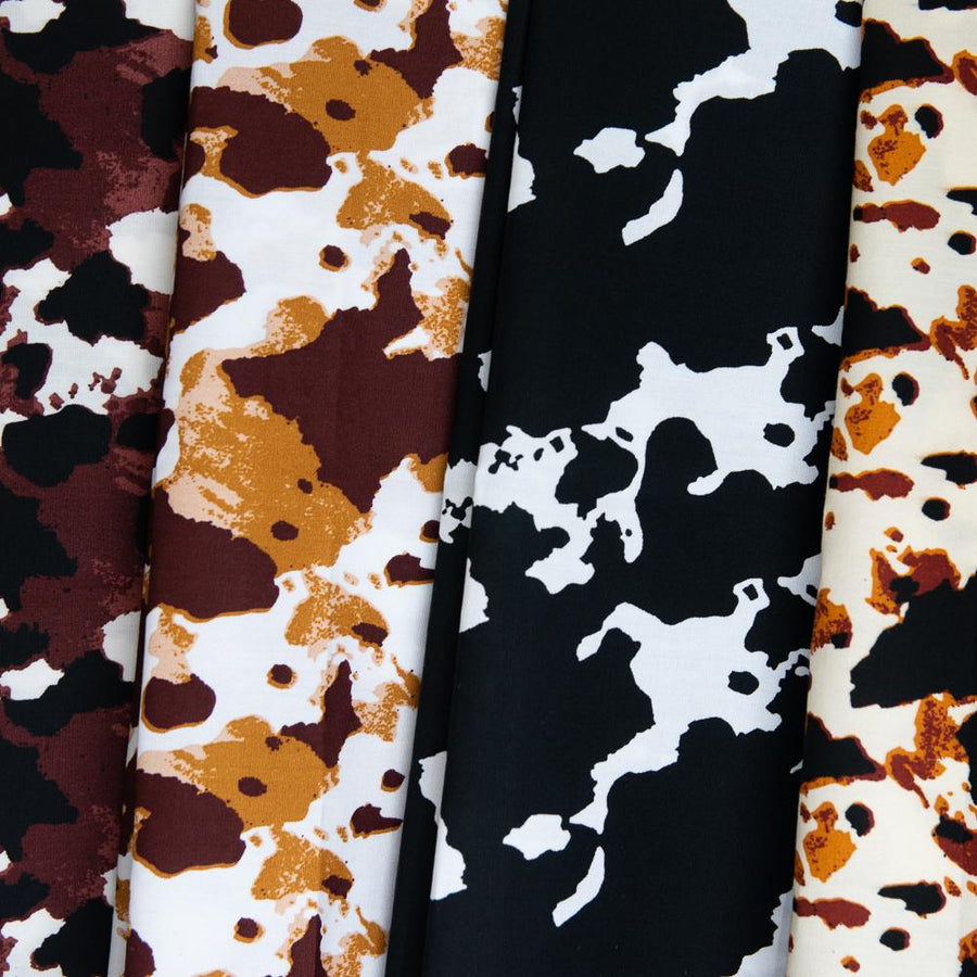 Cow Printed Broadcloth Fabric