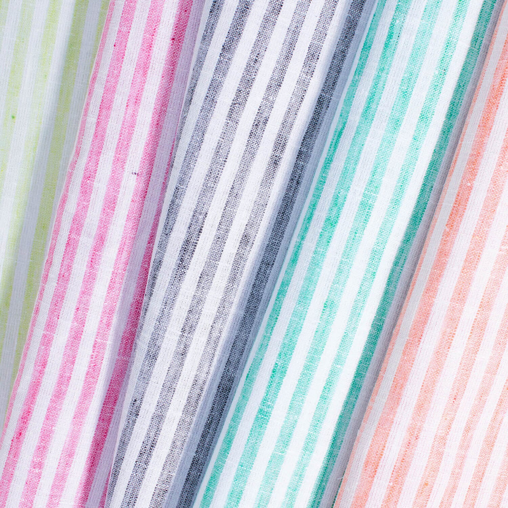 University Stripe Linen-Look Fabric | Fabric Wholesale Direct