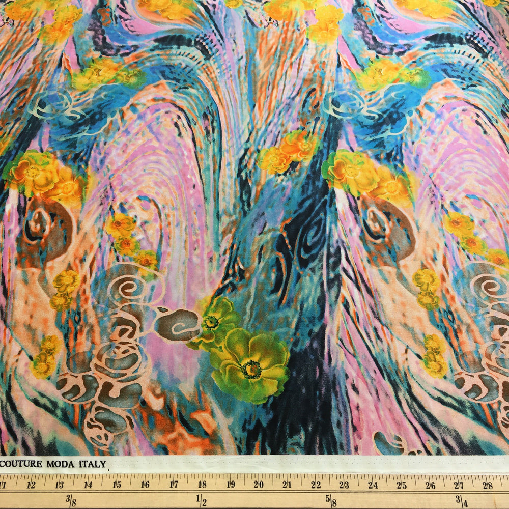 Faith Blue Printed Cotton Fabric 60" Wide $5.99/yard