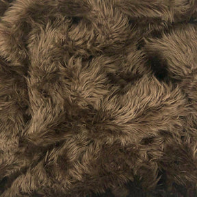 Faux Fur Fabric Shag Brown 60" Wide $14.95/yard 100% Polyester BTY