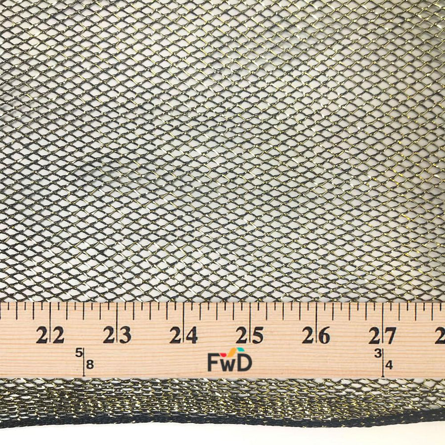 Gold Metallic Mesh Fabric 45" Wide Sold/BTY $2.99/Yard On Sale!