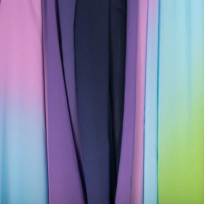 Chiffon Ombre Printed Fabric 100% Polyester 58/60" Wide Many Colors