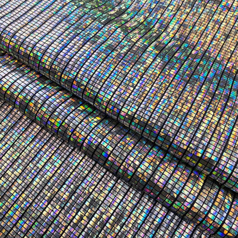 Shiny Hologram Spandex Sequins Fabric 58" Wide Event Decor Sold BTY