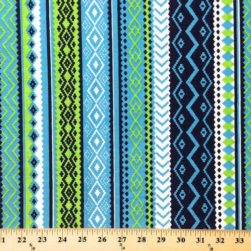 Aztec Print Fabric Cotton Polyester Broadcloth $2.99/yard