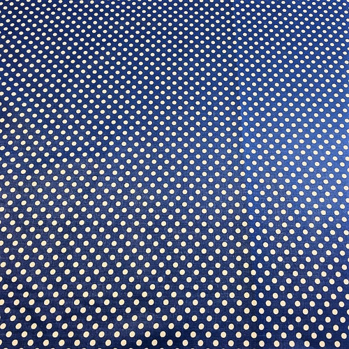 Royal Blue Polka Dot Printed Cotton 44/45" Wide $4.99/yard 100% Cotton