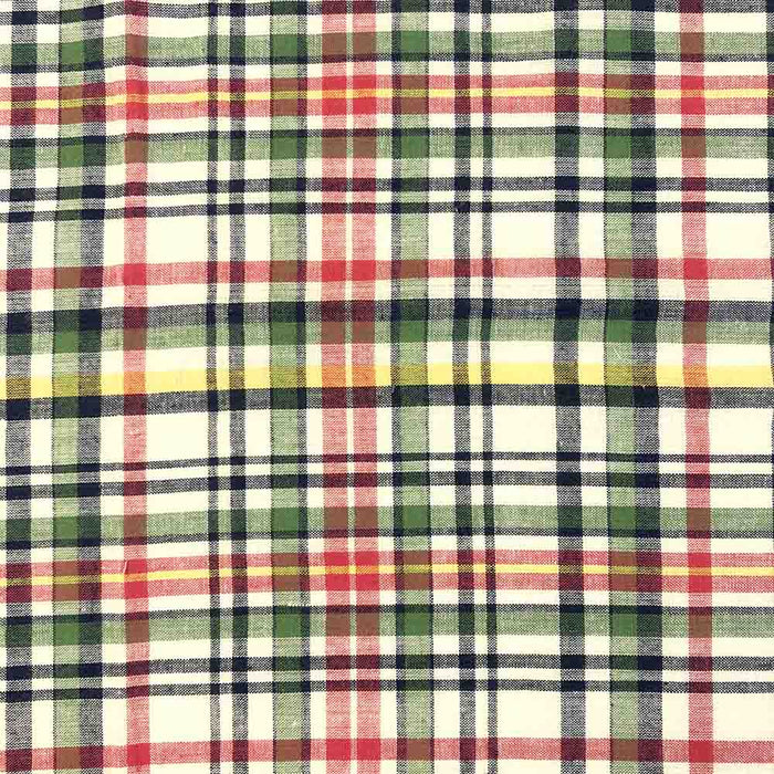 Madras Plaid Fabric (Style 15980) 100% Cotton 44/45" Wide $4.99/Yard