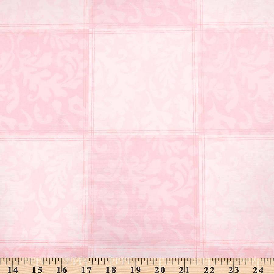 Pink Check Oilcloth Fabric | Fabric Wholesale Direct