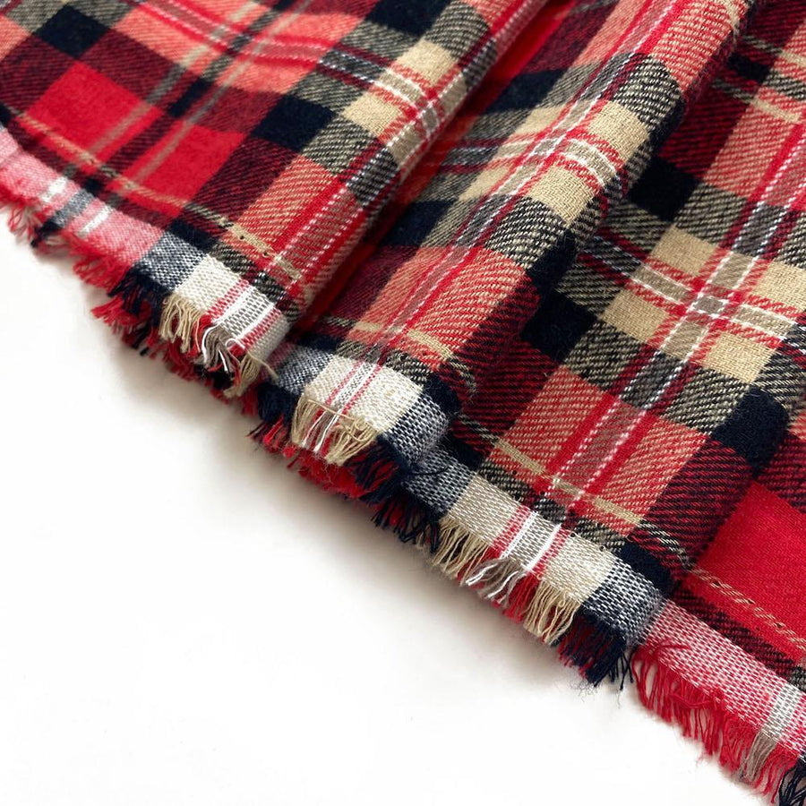 Clifford Tartan Plaid Cotton Flannel Fabric