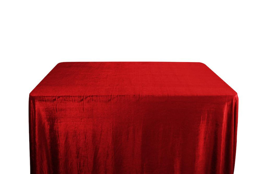 Polyester Micro Velvet Rectangular Banquet Table Covers for 8' Foot Tables