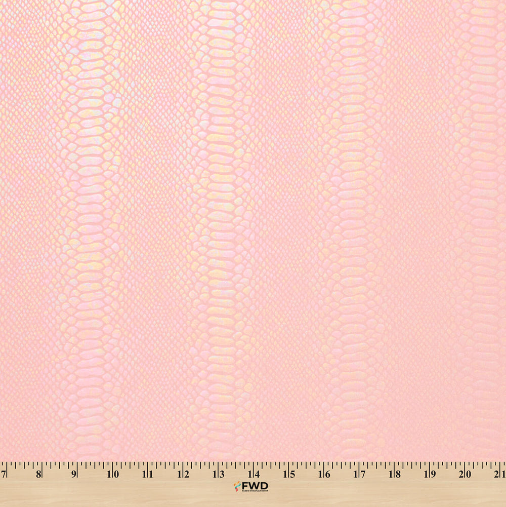 Snake Scale Hologram Tricot Foil | Fabric Wholesale Direct