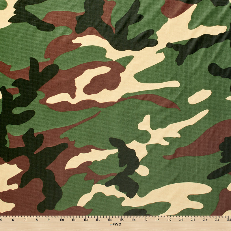 Ottertex® Printed Nylon Ripstop Fabric Camo