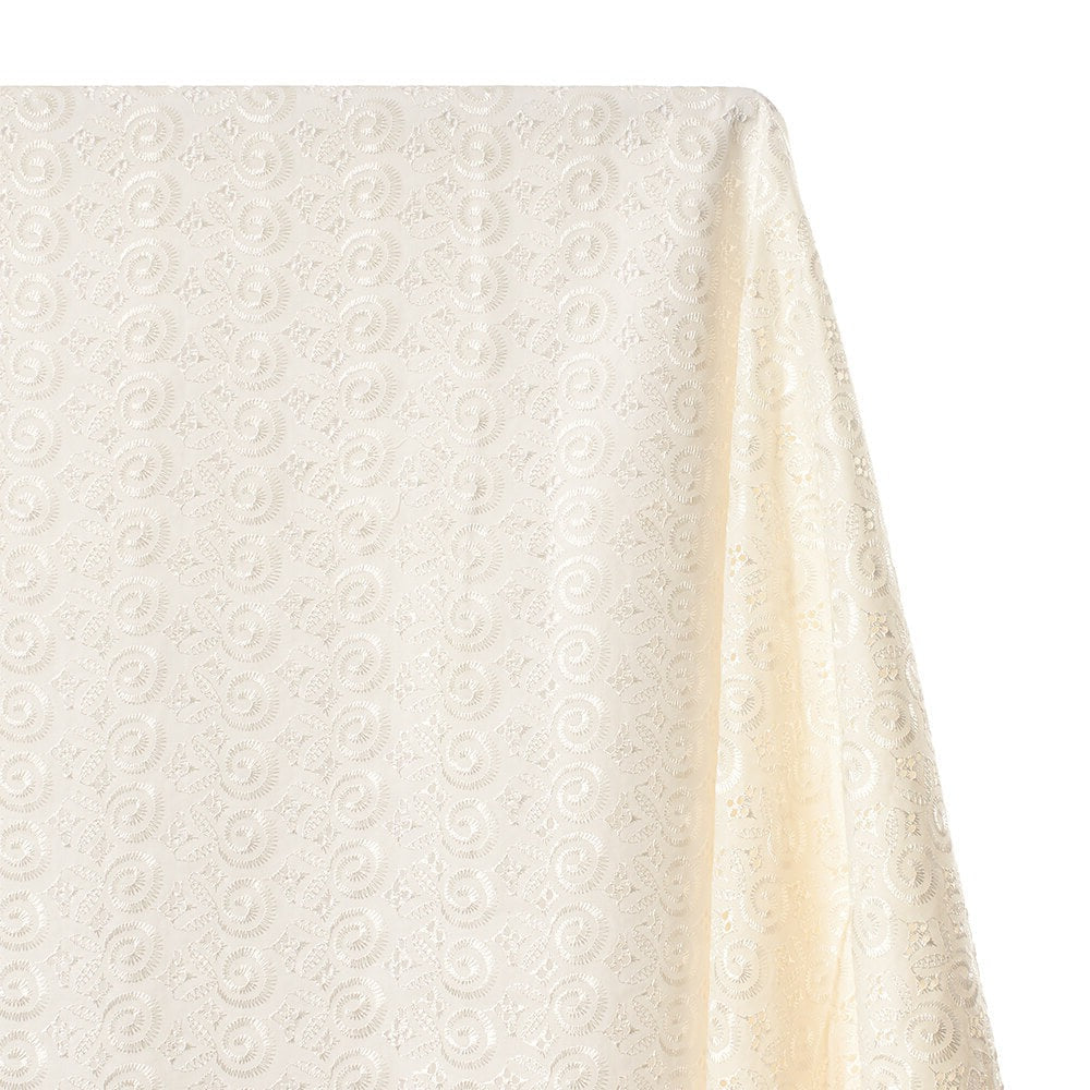 Nautilus Embroidered Eyelet Fabric | Fabric Wholesale Direct