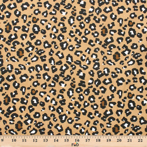 Leopard Printed Broadcloth Fabric