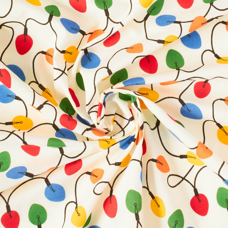 Holiday Light Printed Broadcloth Fabric