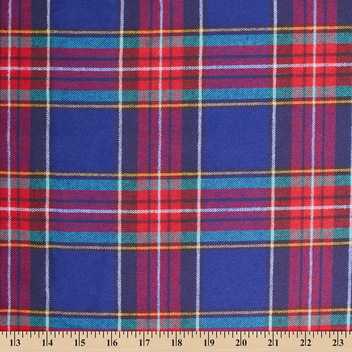 Tom Tartan Plaid Cotton Flannel Fabric