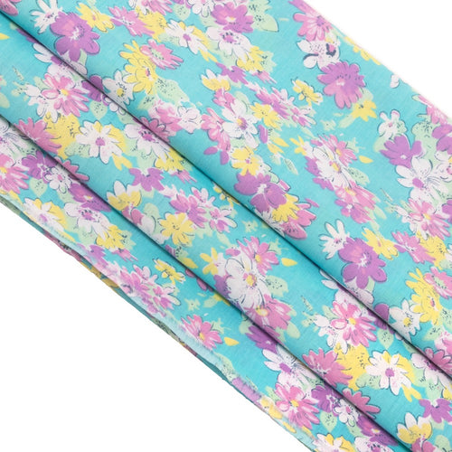 Spring Flower Broadcloth Fabric