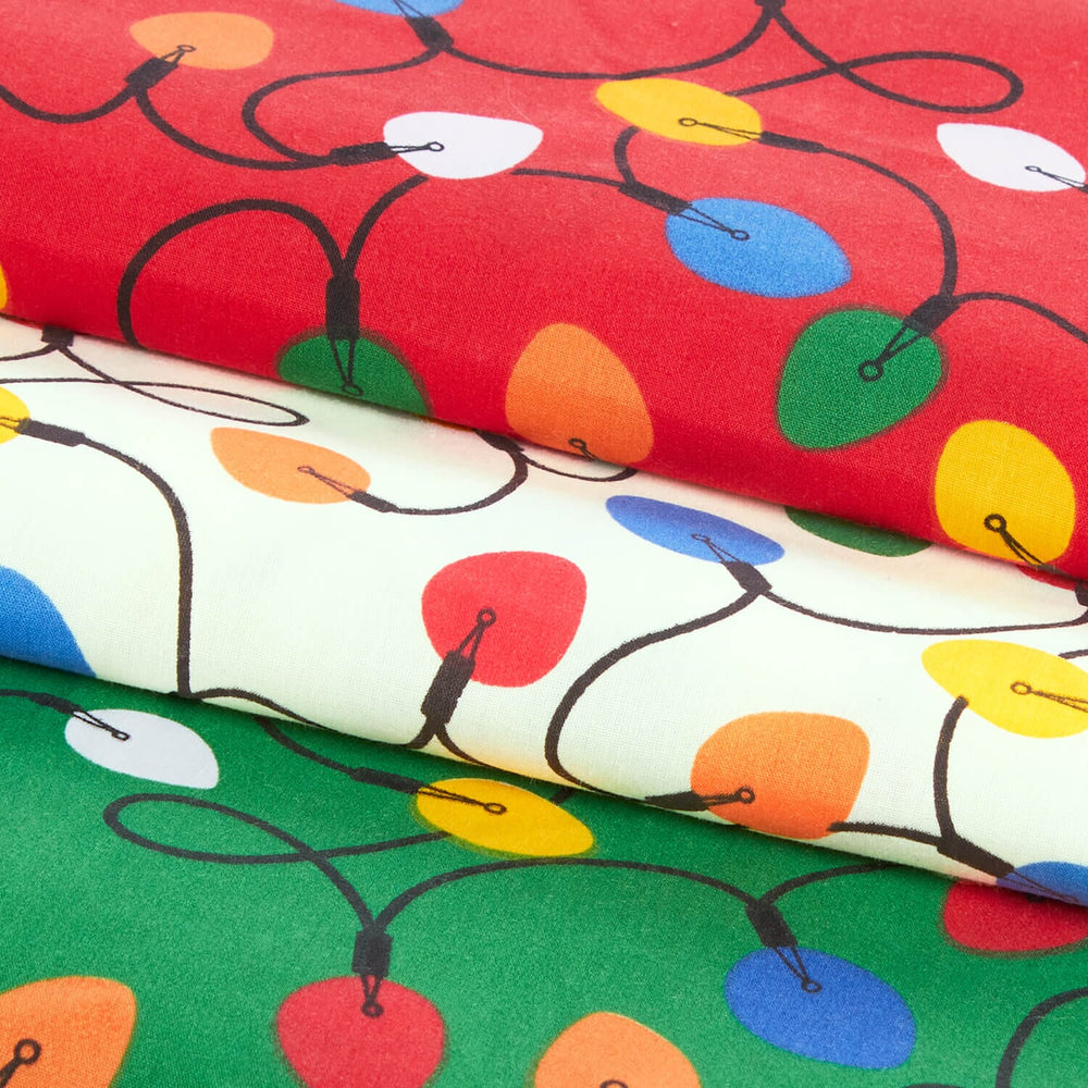 Holiday Light Printed Broadcloth Fabric