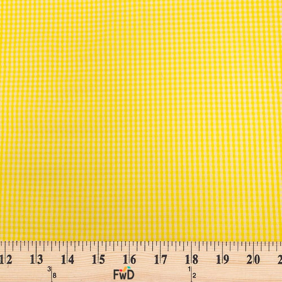 2 mm Gingham Check Plaid Polyester Cotton Poplin