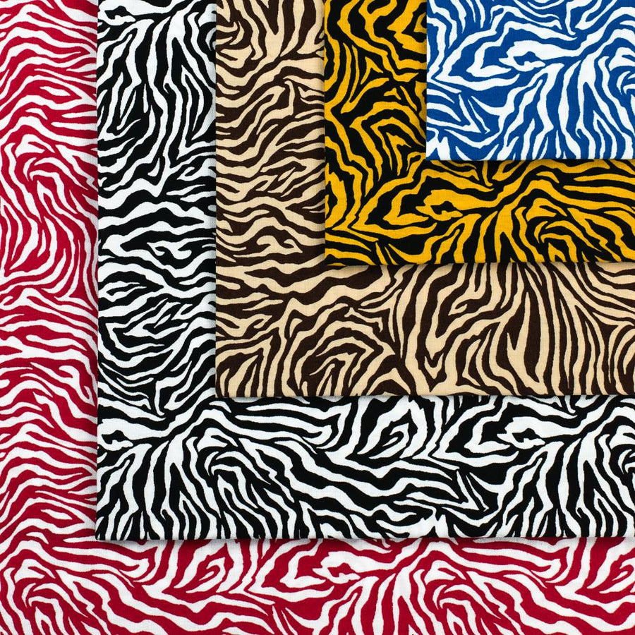 Zebra Print Fabric 100% Cotton Animal Stripes 58/60" Wide Sold BTY