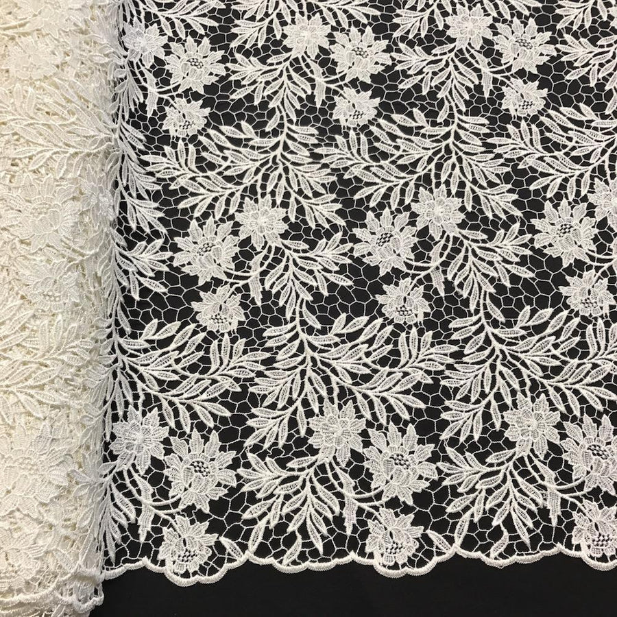 Camellia Guipure French Venice Lace Fabric